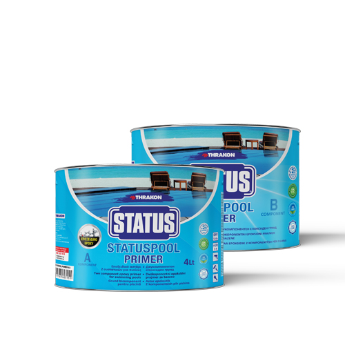 STATUSPOOL PRIMER Υπόστρωμα πισίνας Primer for pool paint THRAKON | Thrakon