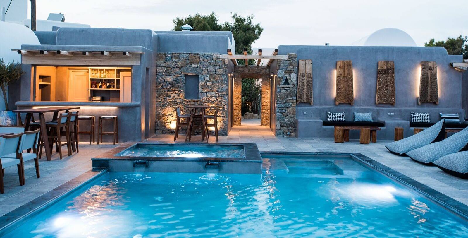 Πατητή Τσιμεντοκονία DECOR για το Aletro Cottage House στη Μύκονο | Thrakon